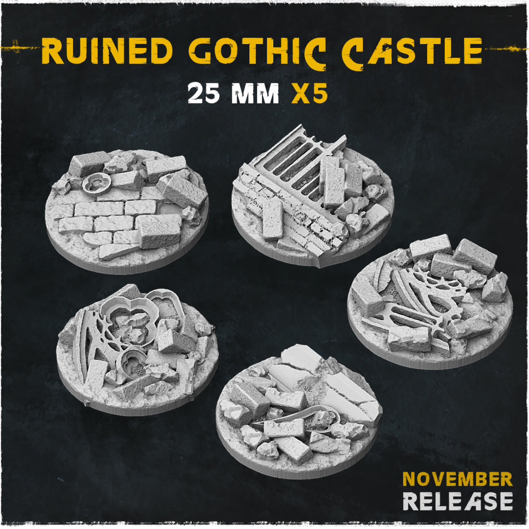 BASES - Ruined Gothic Castle themed Medieval ruins bases – Tavern Craft ...