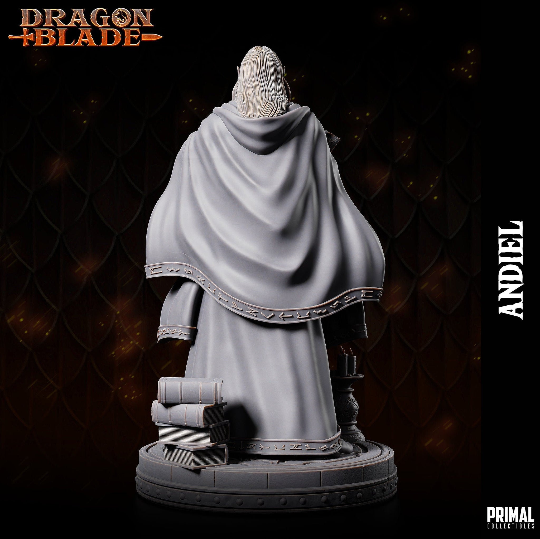 DNDDGL - Andiel Dalamar the Dark Male Dark Elf Wizard miniature ...